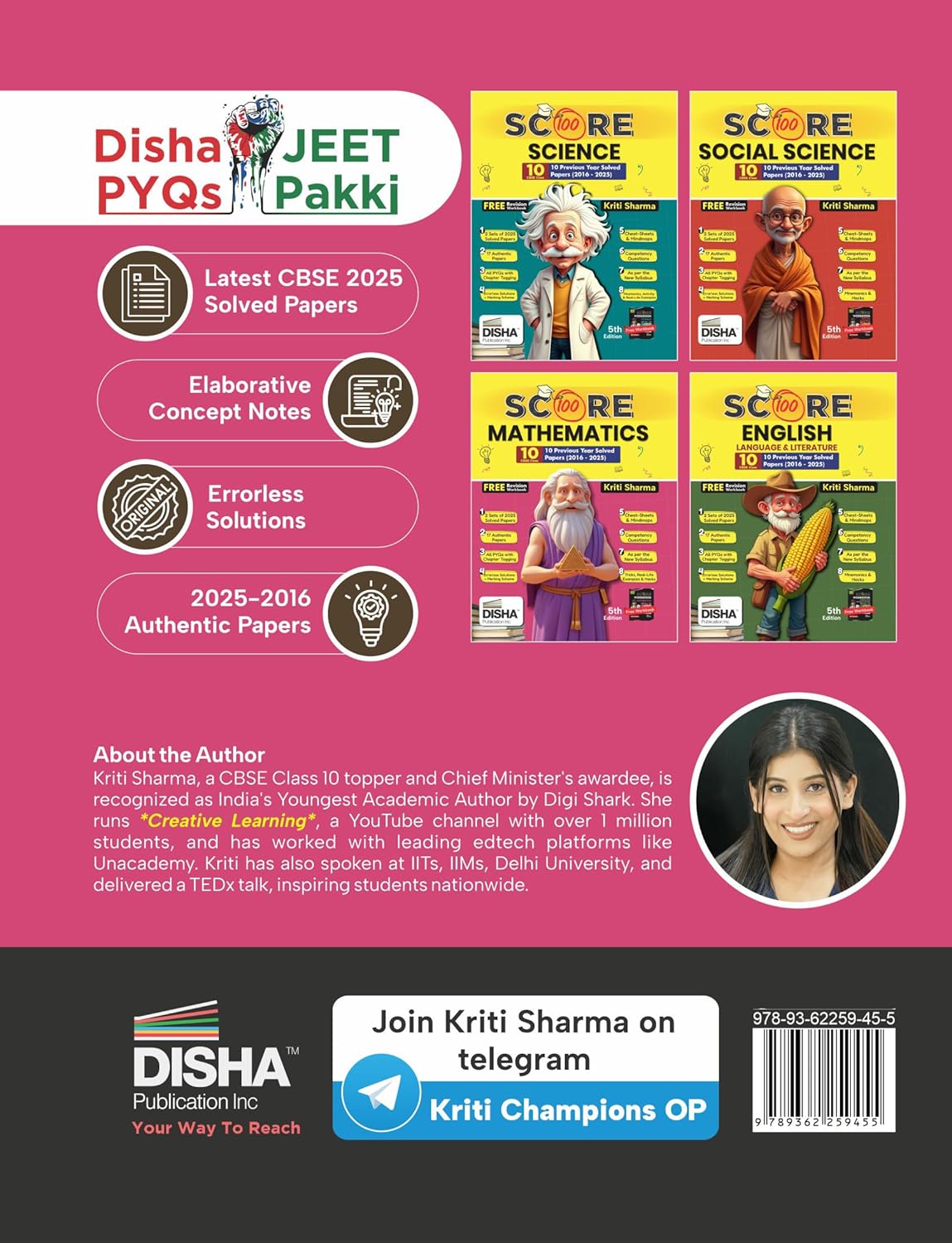 Score 100 Mathematics (Standard) CBSE Class 10 - 10 Previous Year-wise – Disha Publication