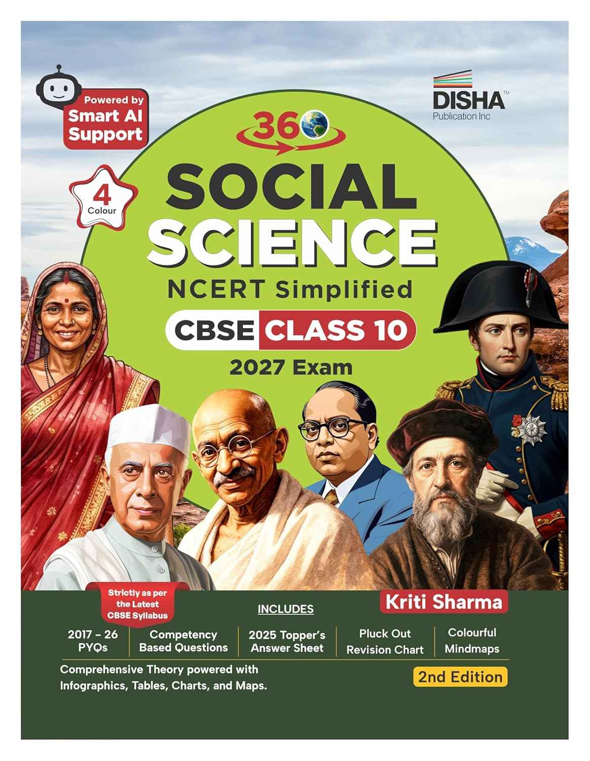 Disha 360 Social Science NCERT Simplified CBSE Class 10 for 2027 Exam ...